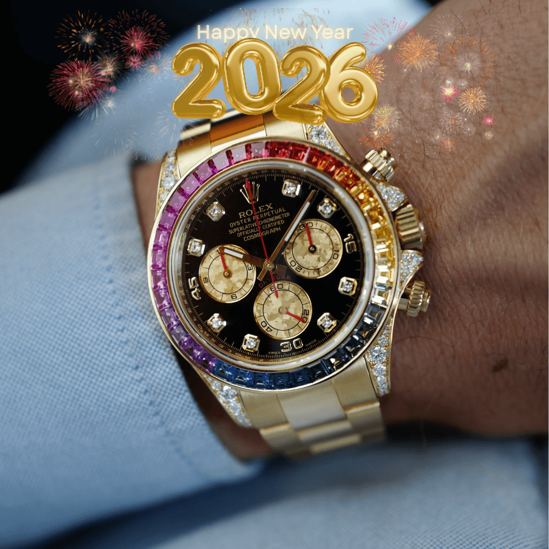 Rolex Daytona Rainbow Doré 40mm – Watchking Maroc